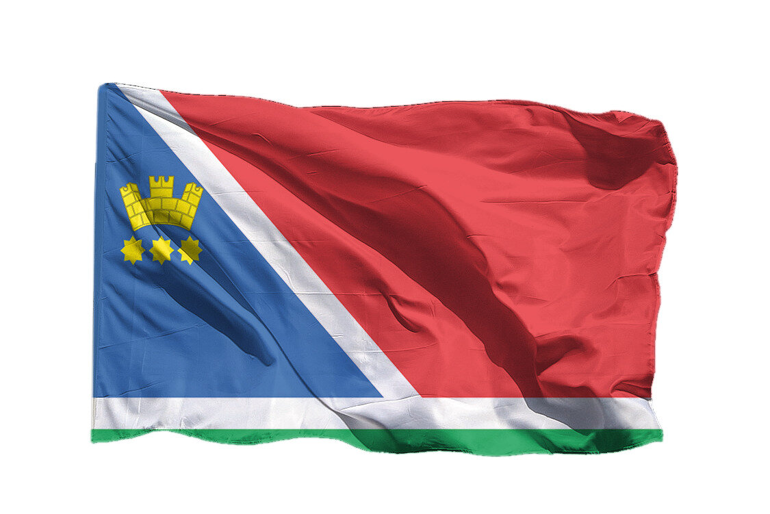 Флаг Благовещенска на флажной сетке, 70х105 см - для флагштока