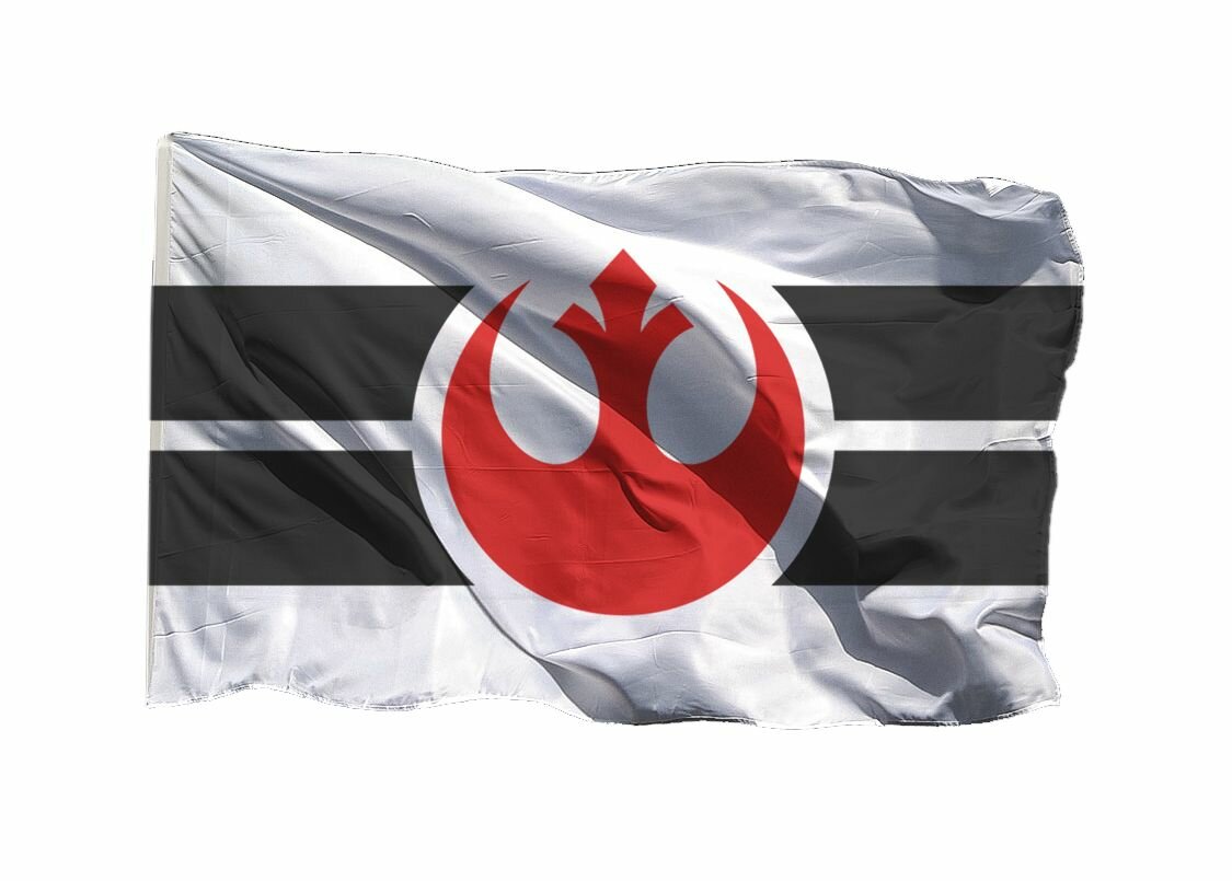 Флаг Альянса повстанцев из Звёздных войн на флажной сетке, 70х105 см - для флагштока