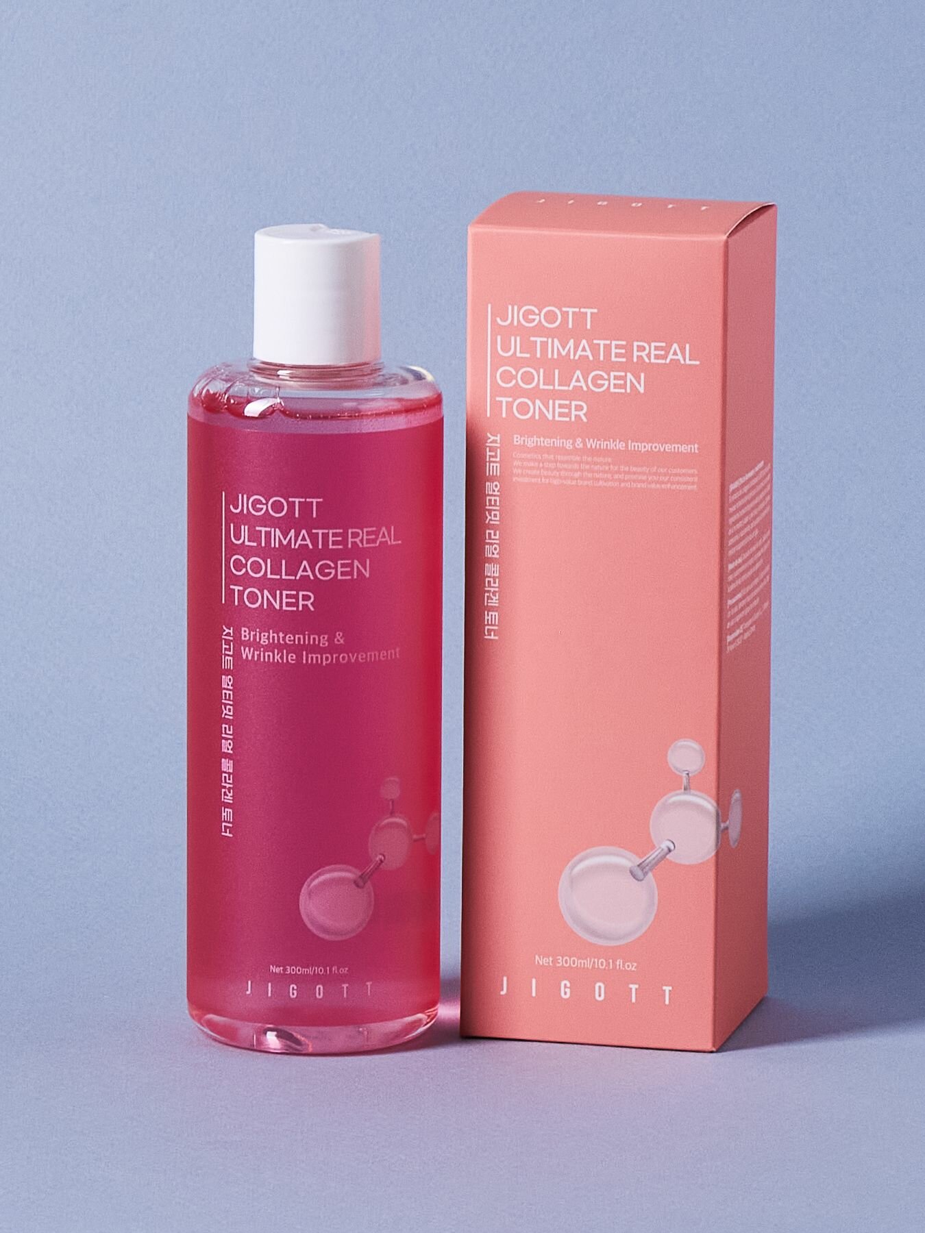 JIGOTT Антивозрастной тонер с коллагеном 300мл Ultimate Real Collagen Toner