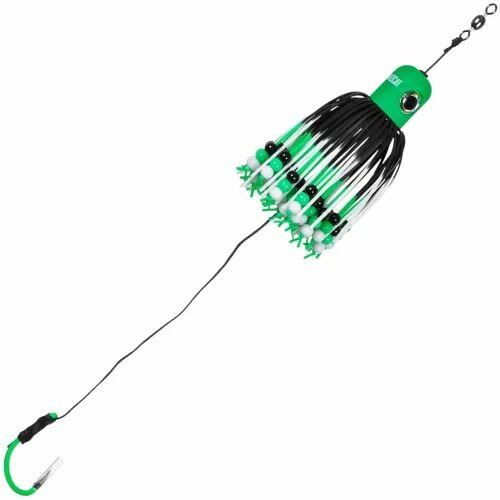 Приманка на сома Madcat A-Static Adjustable Clonk Teaser Jig Hook GREEN 150гр