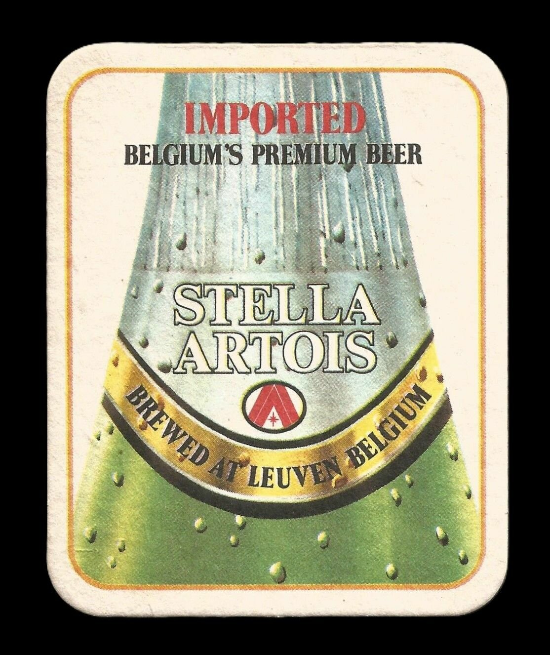 Бирдекель (костер) Stella Artois Imported Бельгия (подставка под пивной бокал)