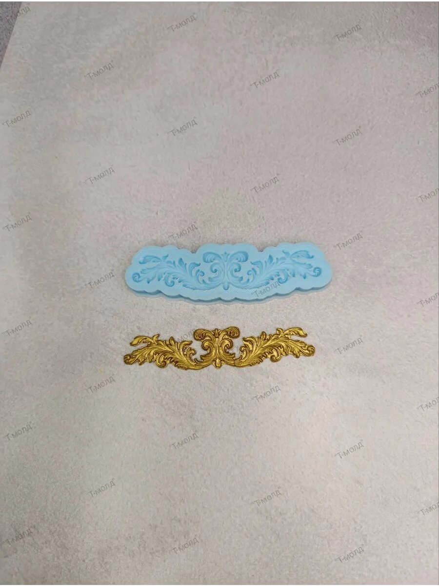 Молд силиконовый "Вензель". Высота готового изделия 2 см. "Т-молд".