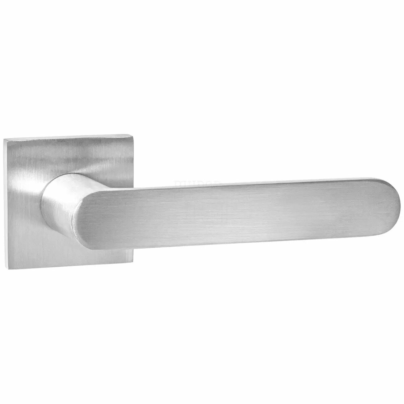 Дверная ручка Ajax (Аякс) на квадратной розетке "STAGE" JS сатинированный хром