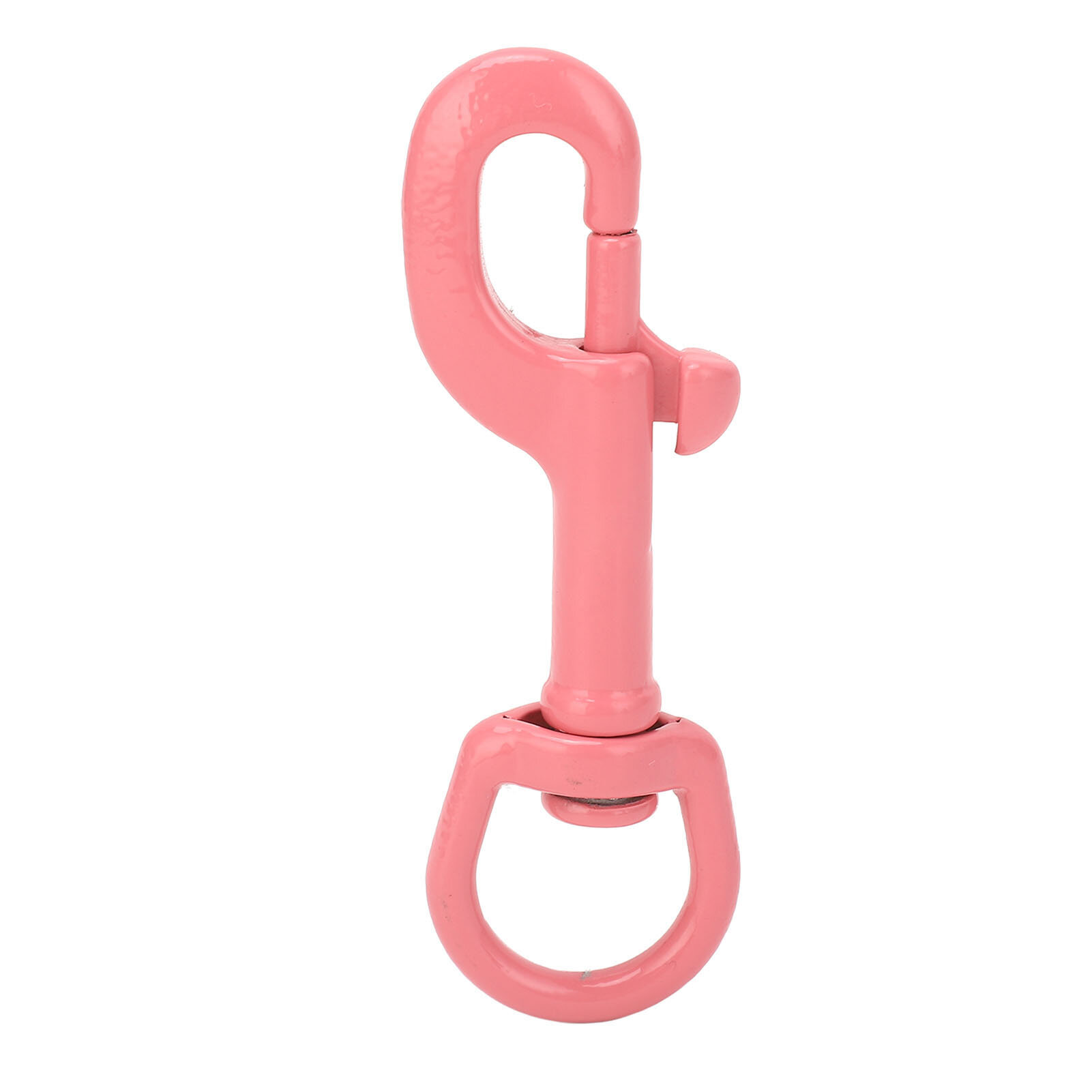Карабин с поворотным рым-болтом 90 мм из нержавеющей стали 316 морского класса с одним концом, карабин для брелока для дайвинга, поводка для питомца, ремешка для камеры, розовый