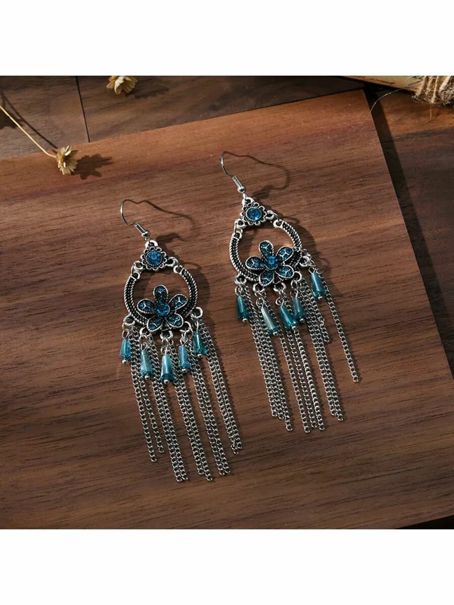 Серьги, искусственный камень