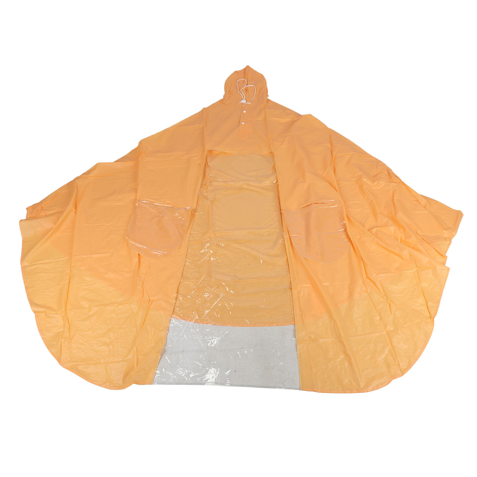 Дождевик для электровелосипеда, водонепроницаемый велосипедный дождевик-пончо, длинный, многоразовый, с защитой от дождя и 4 зеркалами, оранжевый цвет