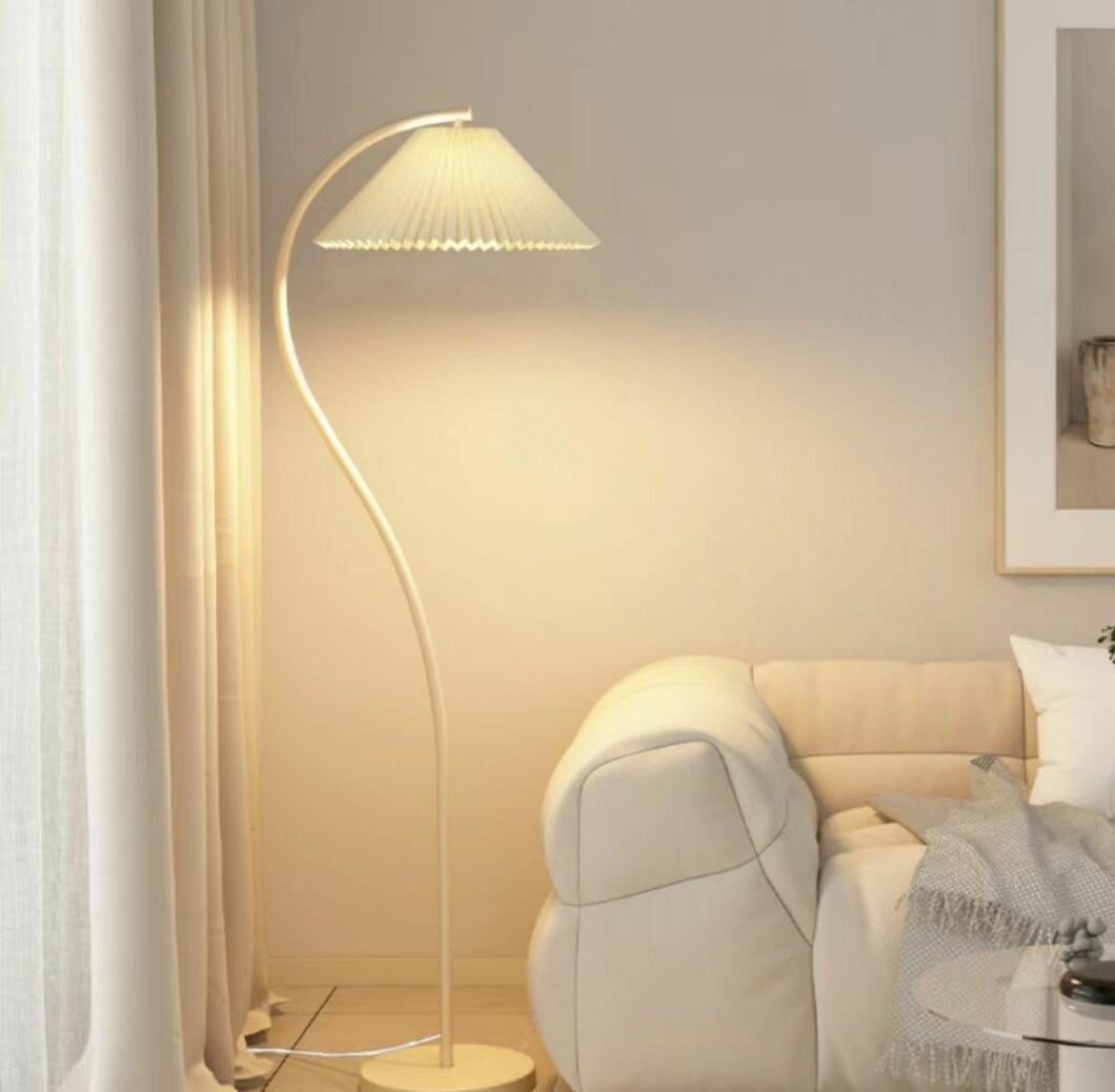 Торшер для спальни во французском стиле, пуговицы, три цвета (теплый/нейтральный/белый) -kpa