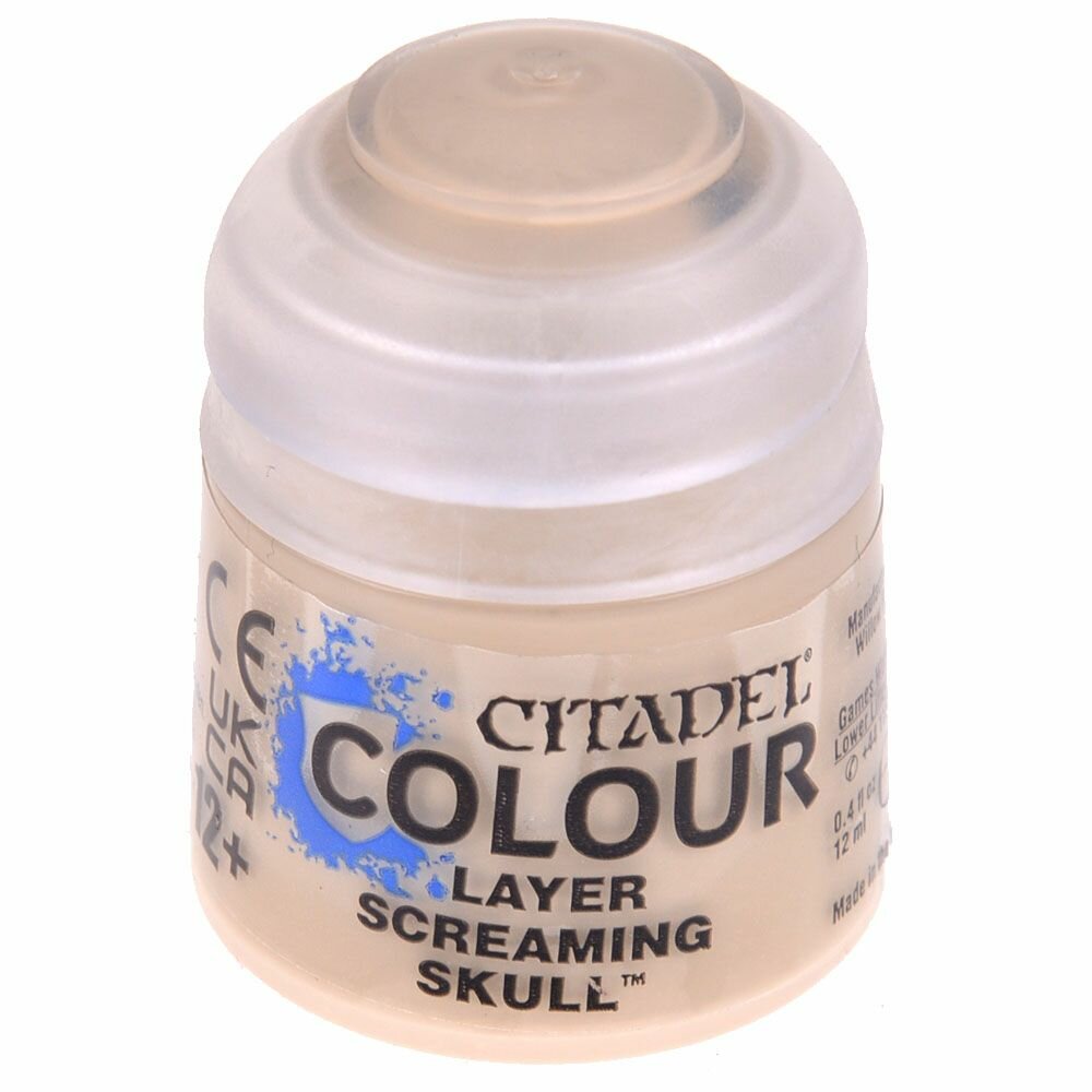 Краска акриловая Citadel Layer: Screaming Skull / Визжащий череп (12 мл.)