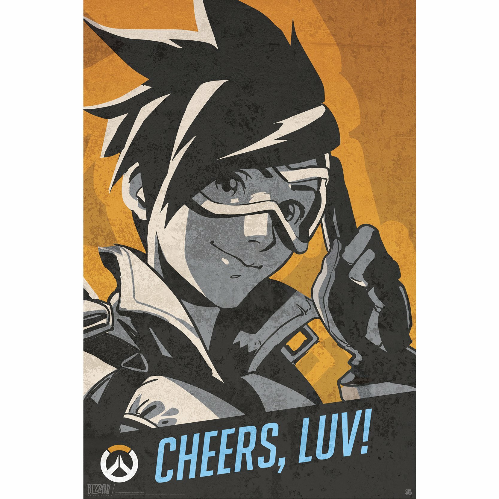 Постер ABYstyle Blizzard Overwatch - Tracer Cheers Luv, Poster (91.5x61), ABYDCO443