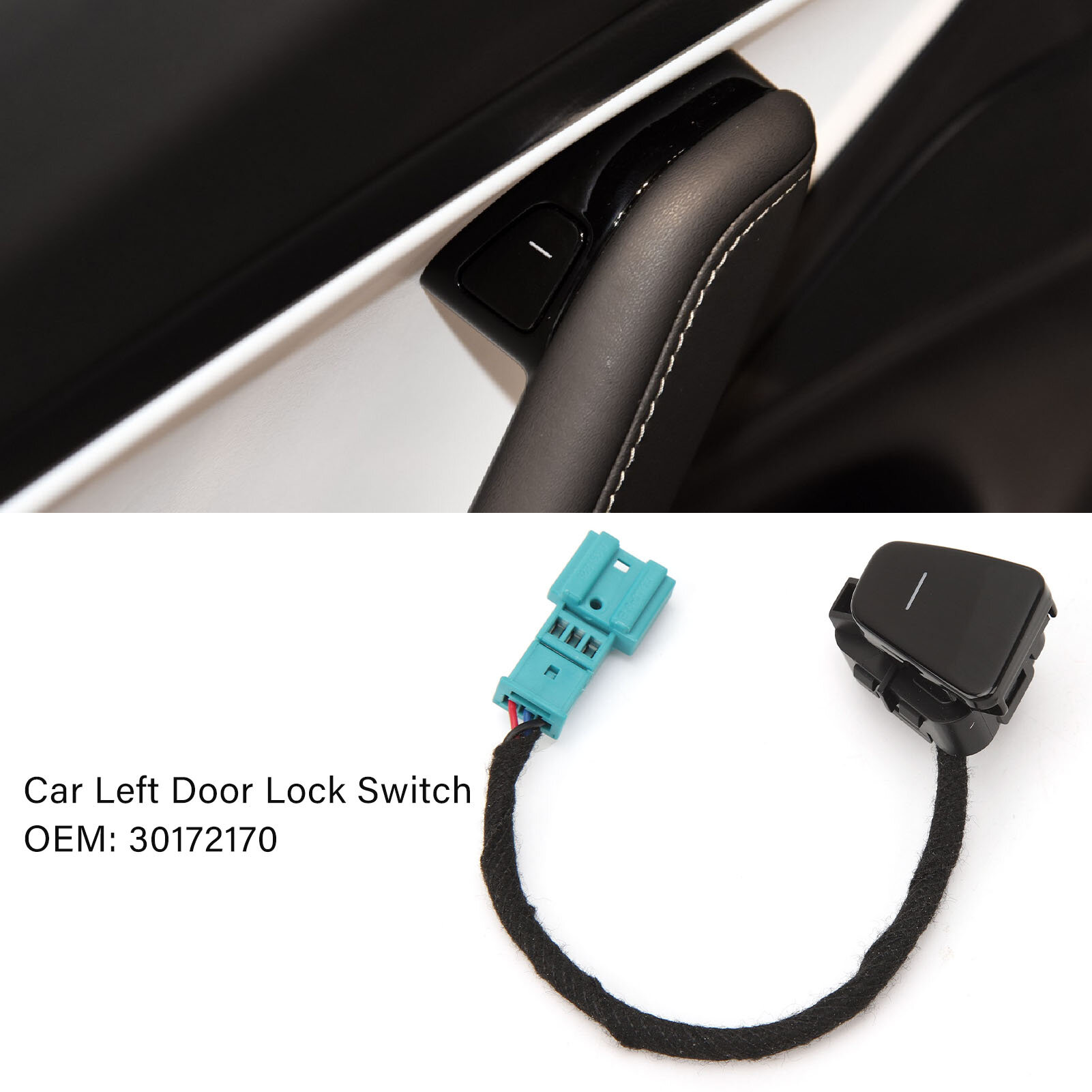 Переключатель замка левой двери автомобиля с быстрым откликом 30172170 Замена для Tesla Model 3 2017 г. в.