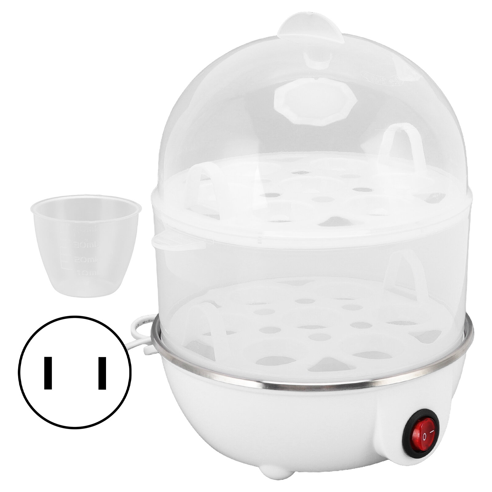 Домашняя плита для яичных яичков 350W 2 слоя 14 шт.