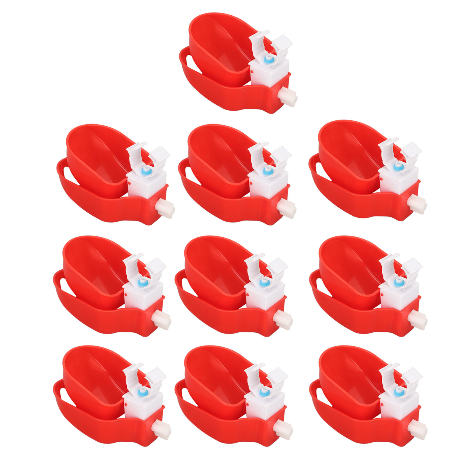 Автоматические поилки для кур, 10 предметов, самонаполняющаяся поилка для птицы с сеткой для цыплят, утки, гуся, индейки, кролика