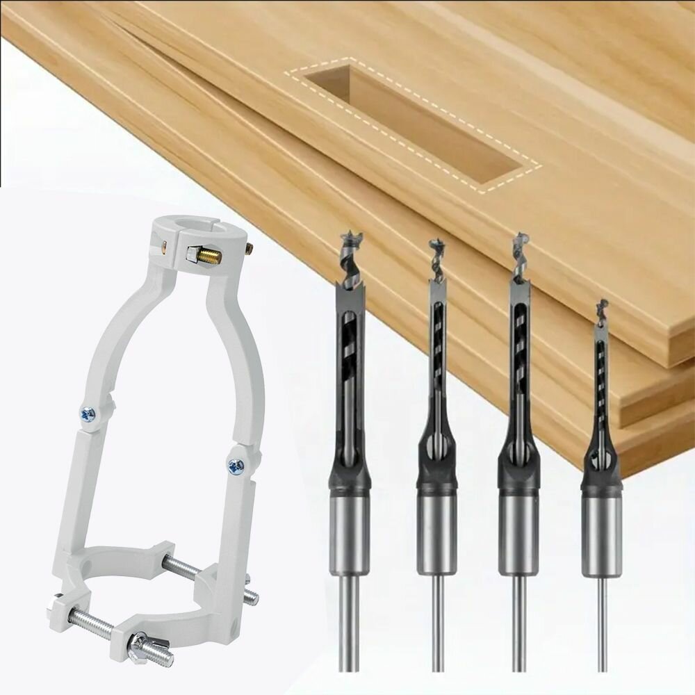 Адаптеры для квадратных дрелей "Набор адаптеров", стационарный, алюминий, белый