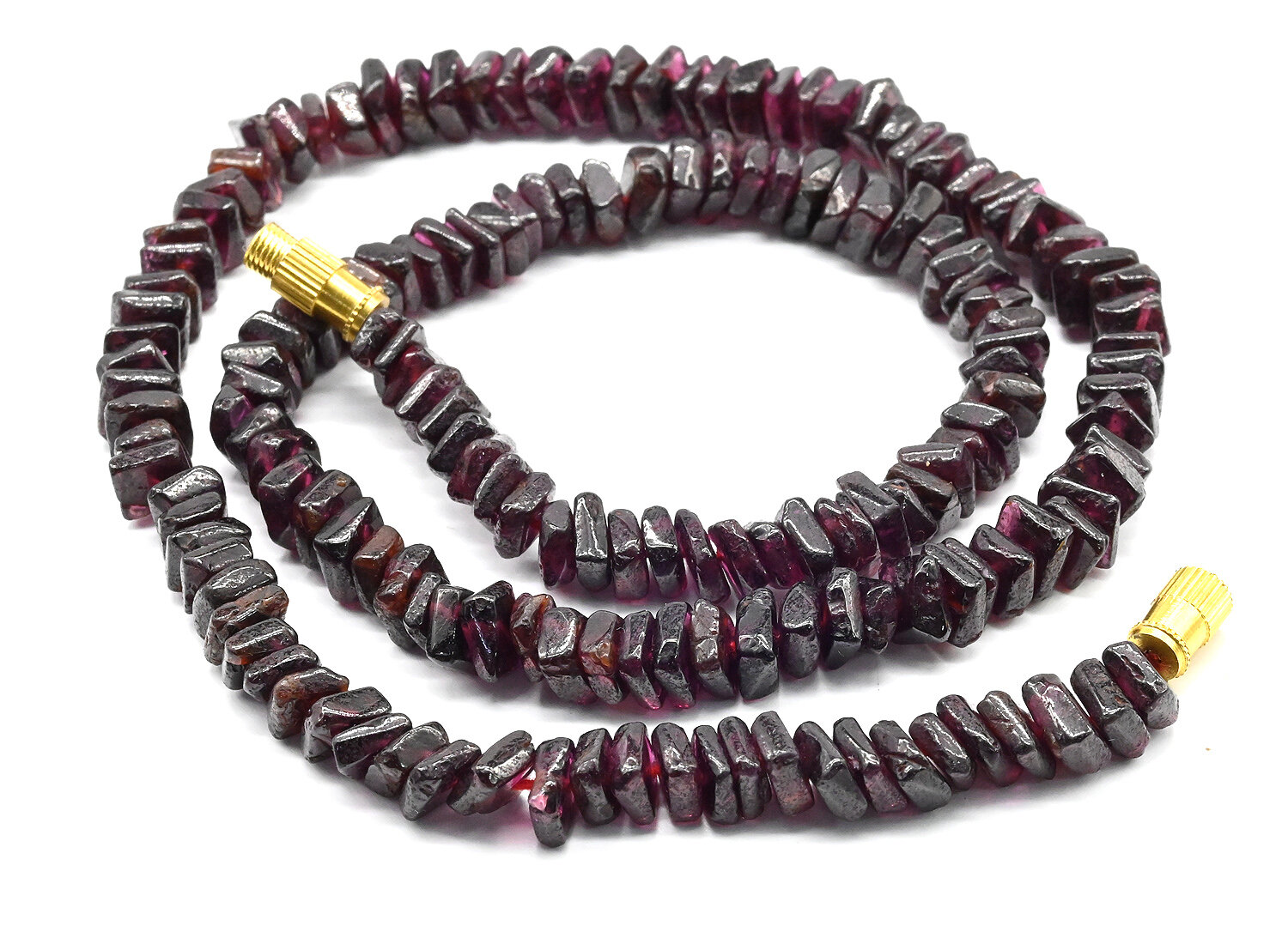 Бусы, гранат