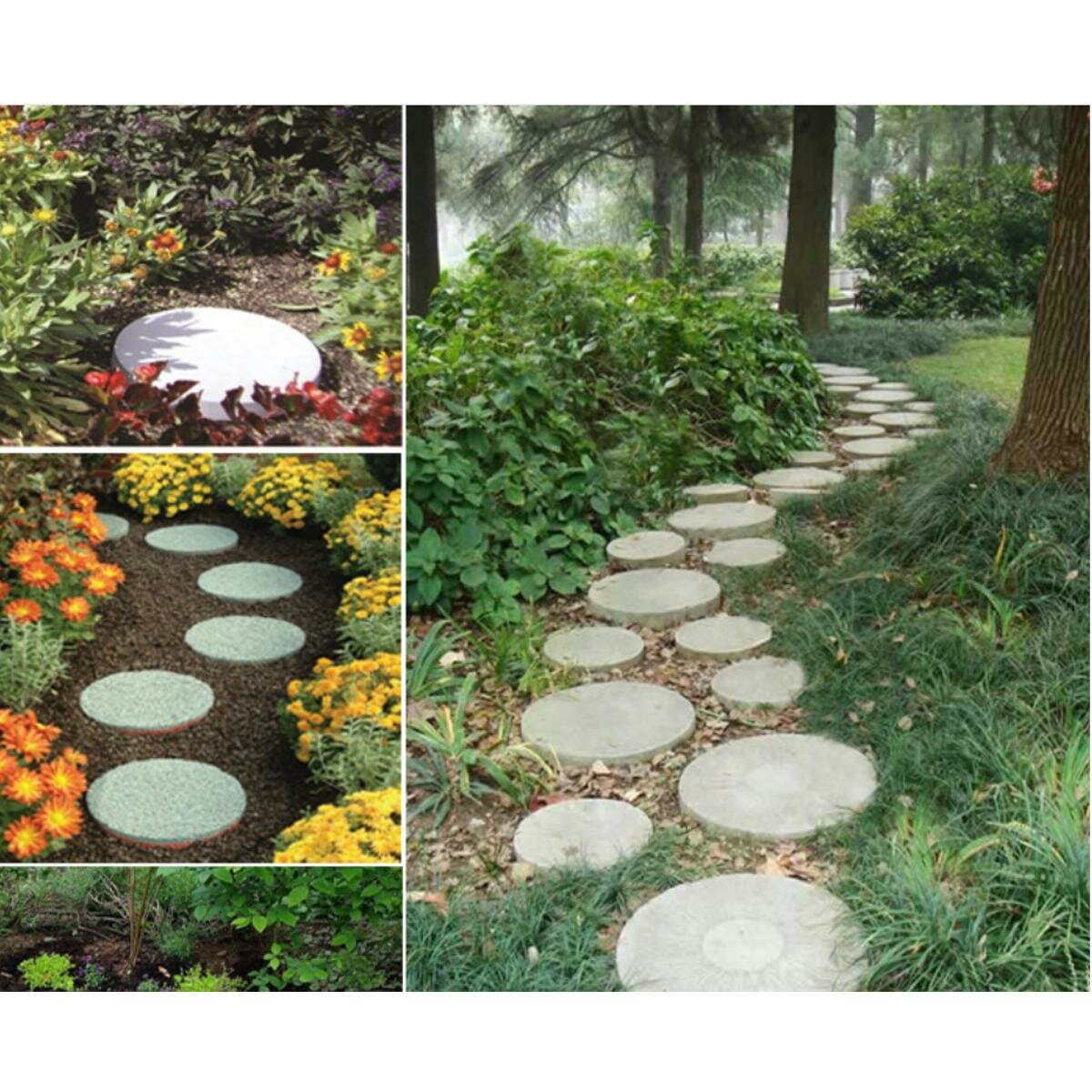 34 см DIY Пластиковая форма для садовой дорожки, форма для дорожного покрытия, цементный камень, кирпич