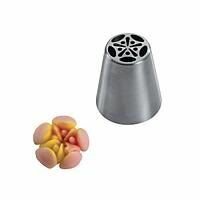 Насадка кондитерская "Цветок", верх d-22мм, низ d-37мм, h-40мм