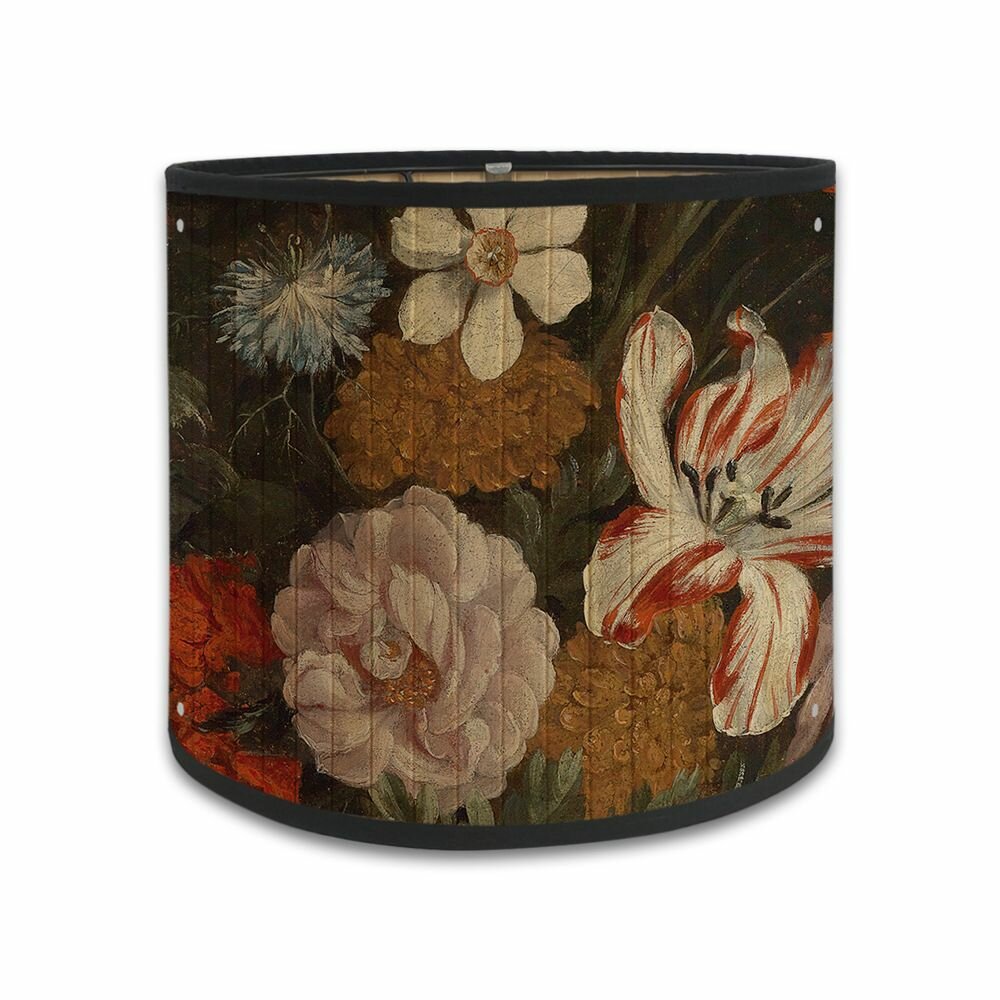 Барабанный абажур для настольной лампы торшера люстры, винтажный с рисунком птиц, сменный плафон, размер 30x30x30 см