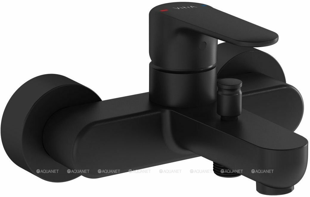 Смеситель для ванны с душем VitrA Root Round A4272536EXP матовый черный