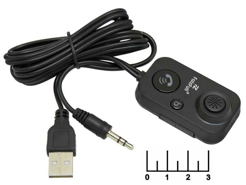 Bluetooth стерео ресивер 5.0 3.5мм Jack + шнур USB + громкая связь BT-300