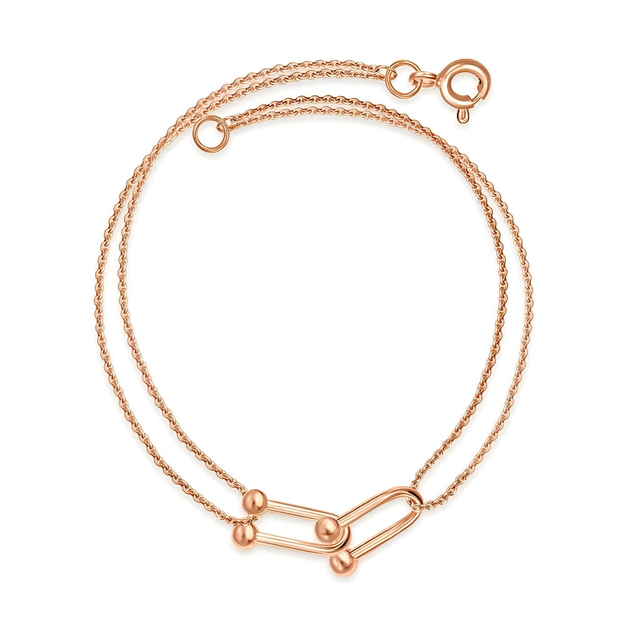 Колье, красное золото, 585 проба