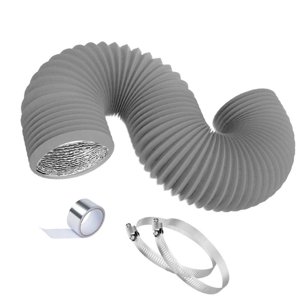 Гибкий алюминиевый воздуховод, вентиляционный шланг для вентиляции, отопления, вентиляции и кондиционирования воздуха