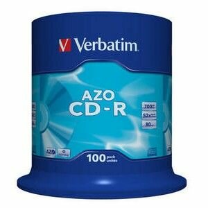 Verbatim Диск Диски CD - R 700Mb 52x Cake Box 100шт 43430
