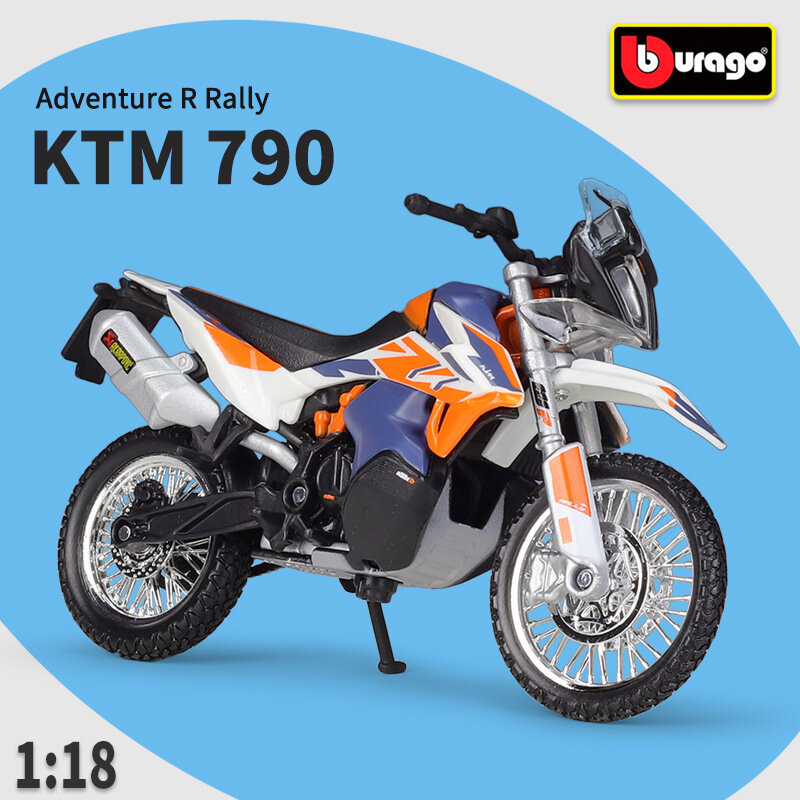 Имитация легкосплавного мотоцикла, готовая модель toy KTM 790 Adventure R Rally