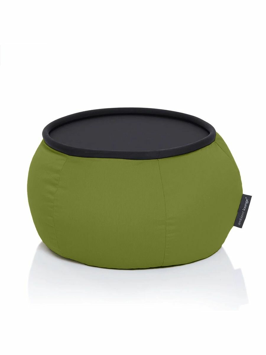Бескаркасный столик пуф aLounge - Versa Table - Rainforest Retreat (оксфорд, зеленый) - садовая мебель в стиле лофт для террасы, веранды, беседки, бассейна