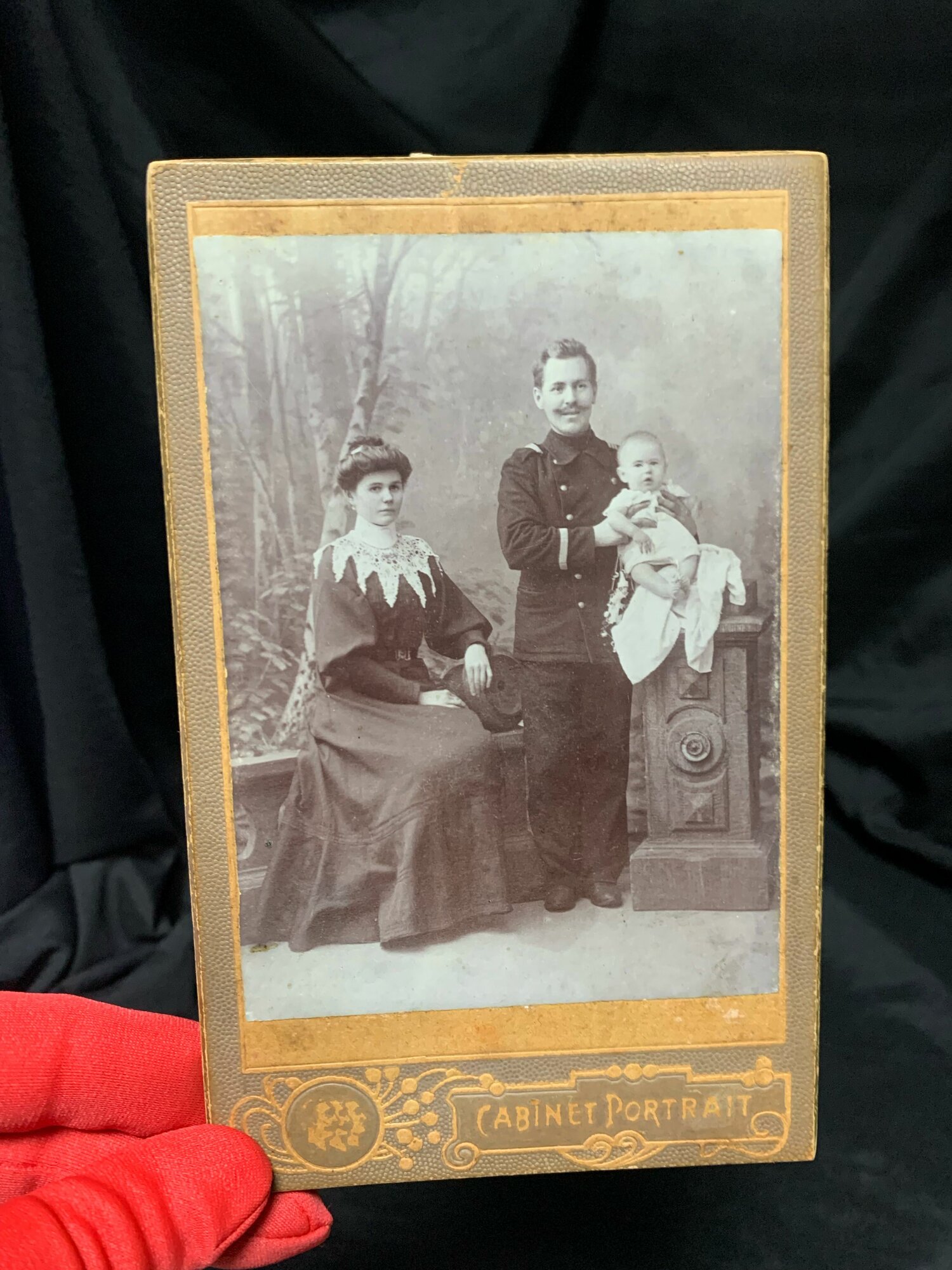 Старинная фотография Кабинет портрет фотограф К. К. Бергман