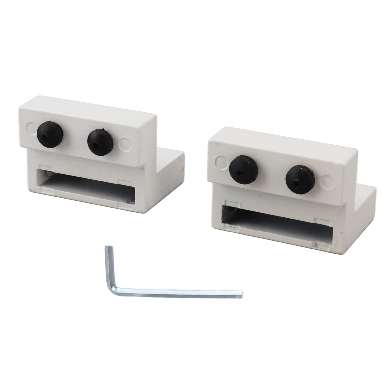 Белая фурнитура для стопора раздвижной двери сарая с шестигранным ключом для спальни, кухни, гостиной, простая установка и бесперебойная работа