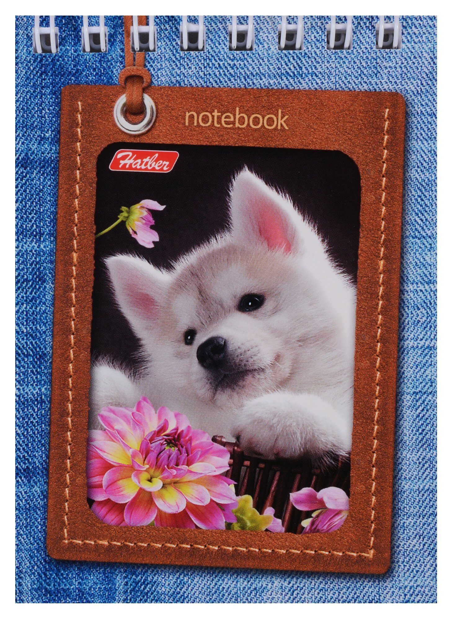 Блокнот А7 48 листов клетка "Щенки"