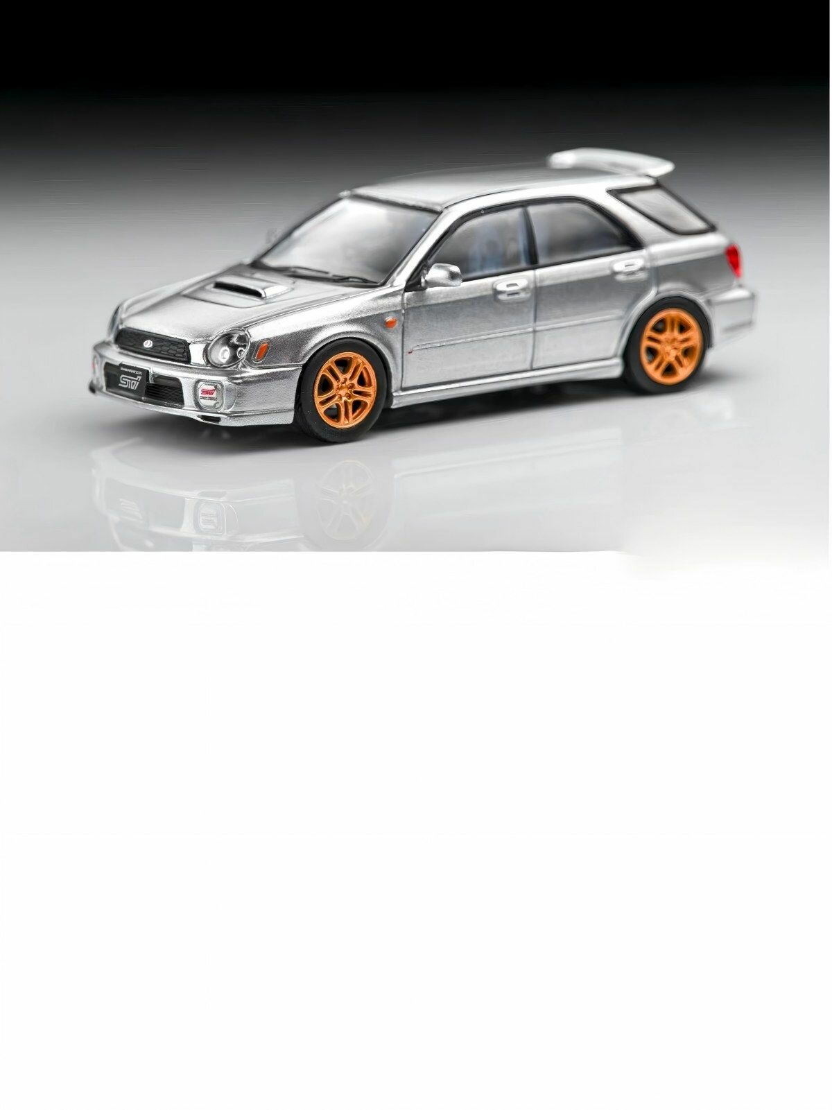 Машинка Furuya 1/64 Subaru Impreza WRX Alloy 7th Generation STi Silver (Travel Edition) Die-cast Alloy Car Model Collection Toy Gift
