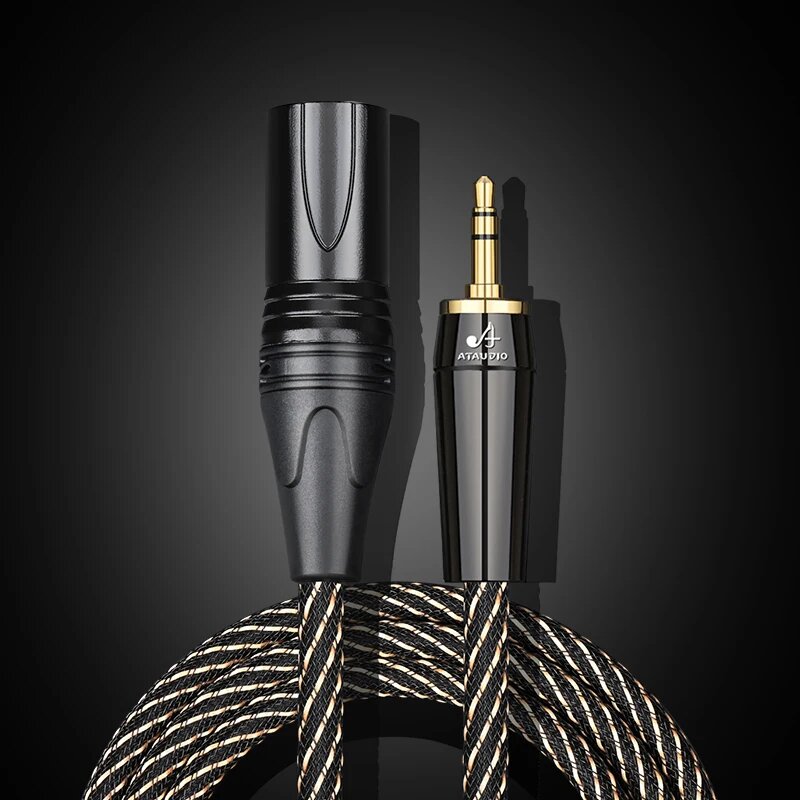 Аудиокабель ATAUDIO 3,5 мм Jack - XLR 3.5mm to xlr male, 0.5m