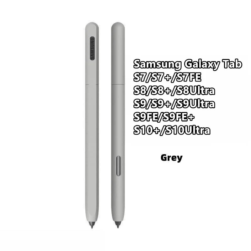 Мягкий силиконовый противоударный чехол-стилус для Samsung Galaxy Tab S6 Lite/S7 FE/S8+/S9 FE/S10 Ultra - устойчивый к падению чехол-стилус для планшета
