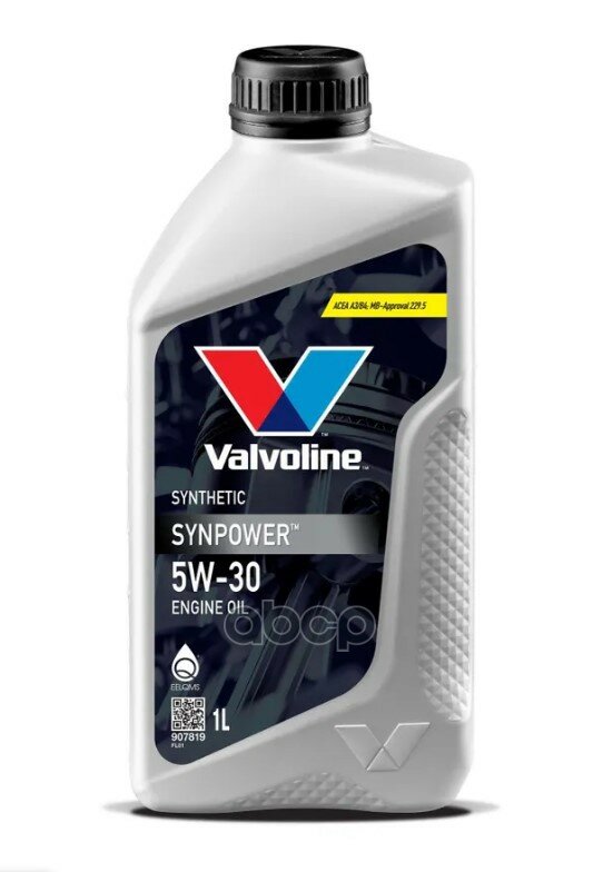 Масло моторное VALVOLINE SYNPOWER A3/B4 5W-30 1л На складе Valvoline арт. 907819