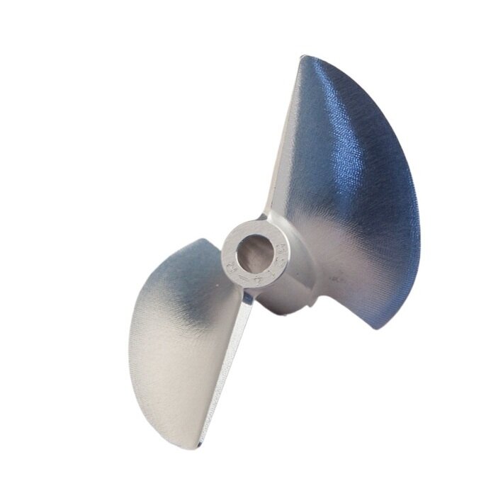 Двухлопастной алюминиевый винт для катера, изготовленный на станке с ЧПУ, сплав 7075, цельный, правосторонний