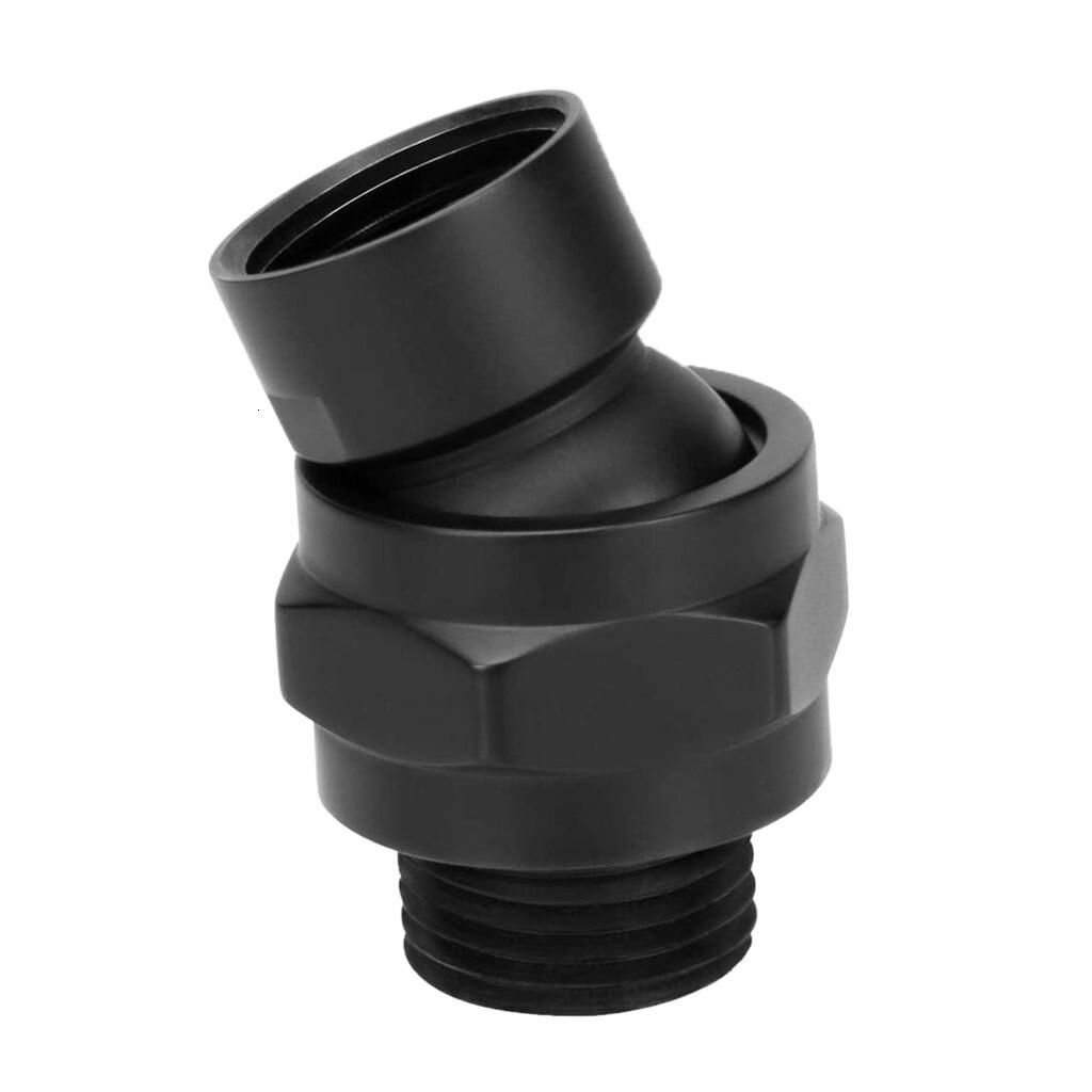 Регулируемый латунный переходник для душа, Черный