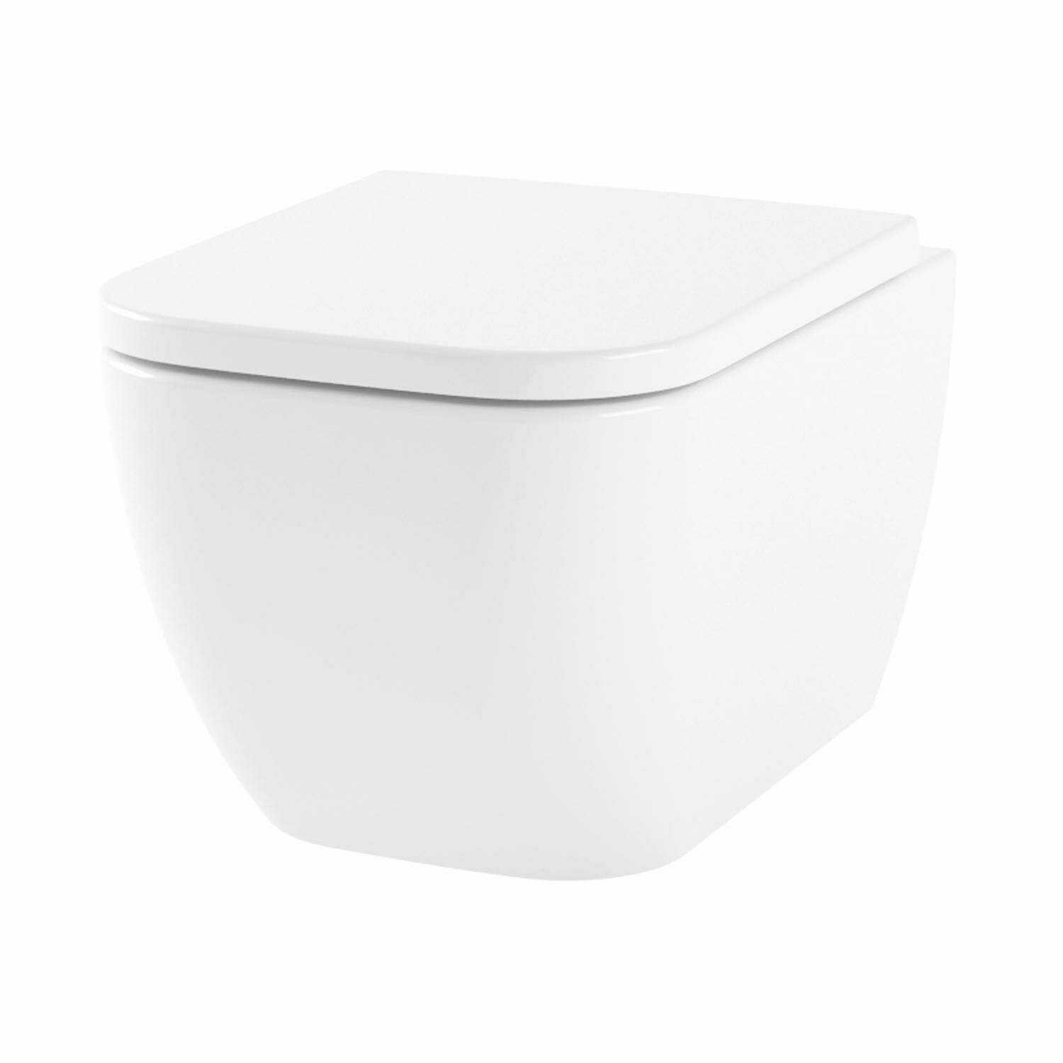 Унитаз подвесной Lavinia Boho One Compacto 3302003C цвет Белый глянцевый с сиденьем Микролифт