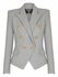 Куртка BALMAIN Six-button cotton knit jacket, размер 36, grey