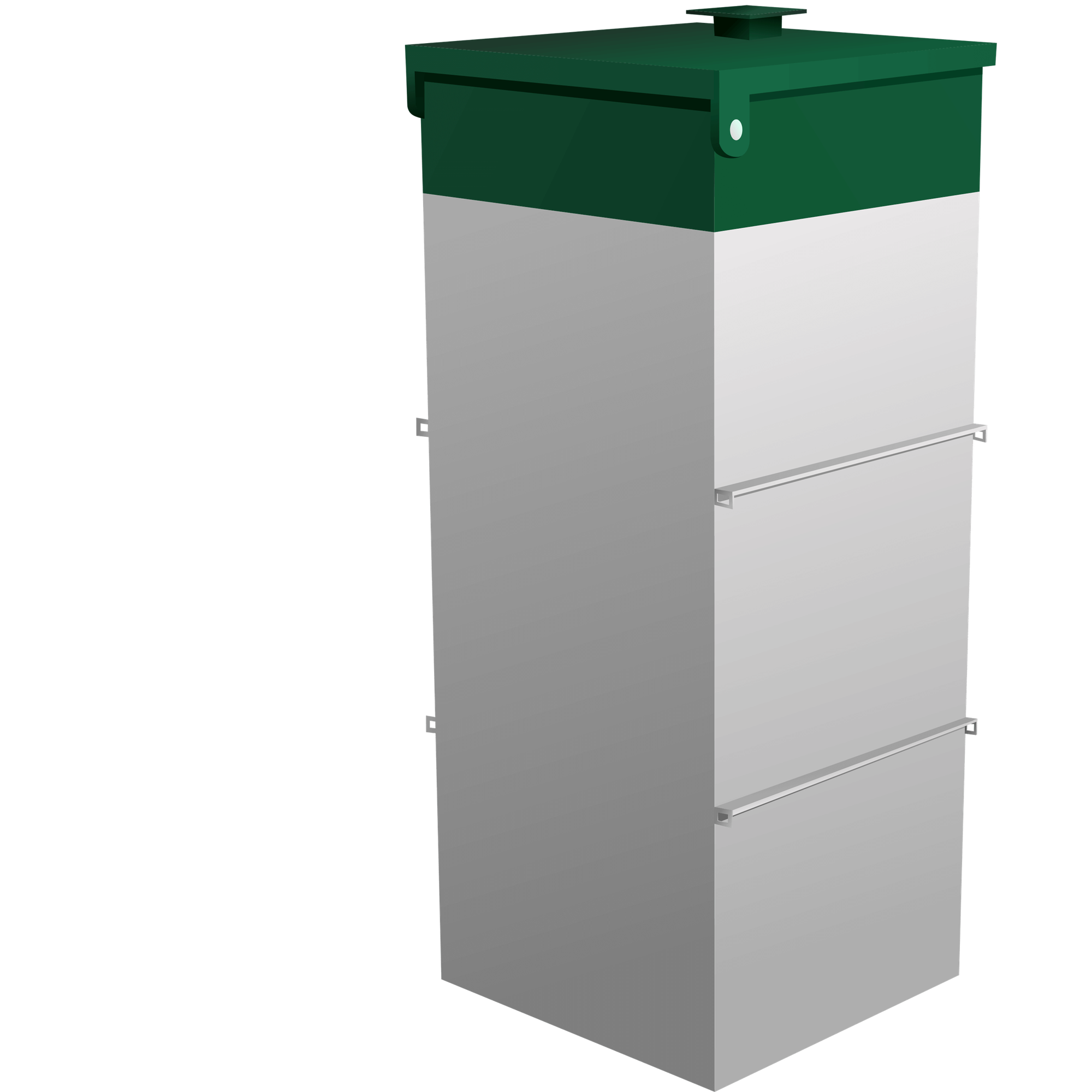 ЮНИЛОС-АСТРА-4, станция биологической очистки в вертикальном исполнении, компрессорная принудительная