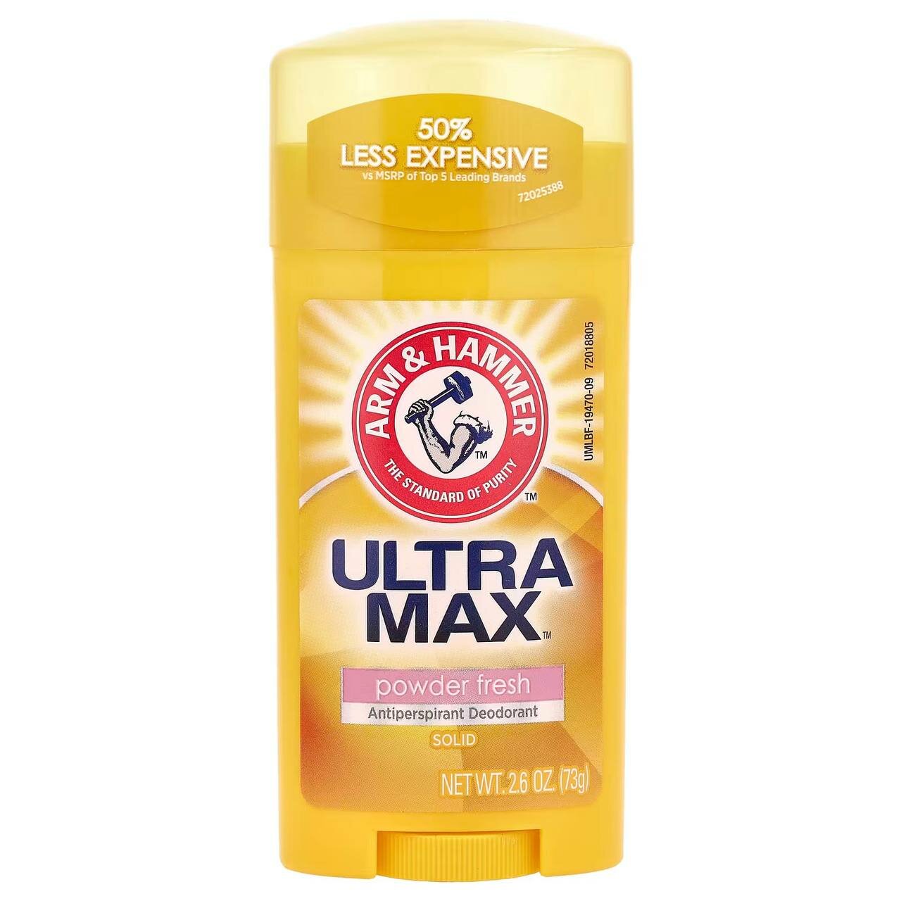 Arm & Hammer, UltraMax Твердый дезодорант антиперспирант женский, Powder Fresh, 73 г