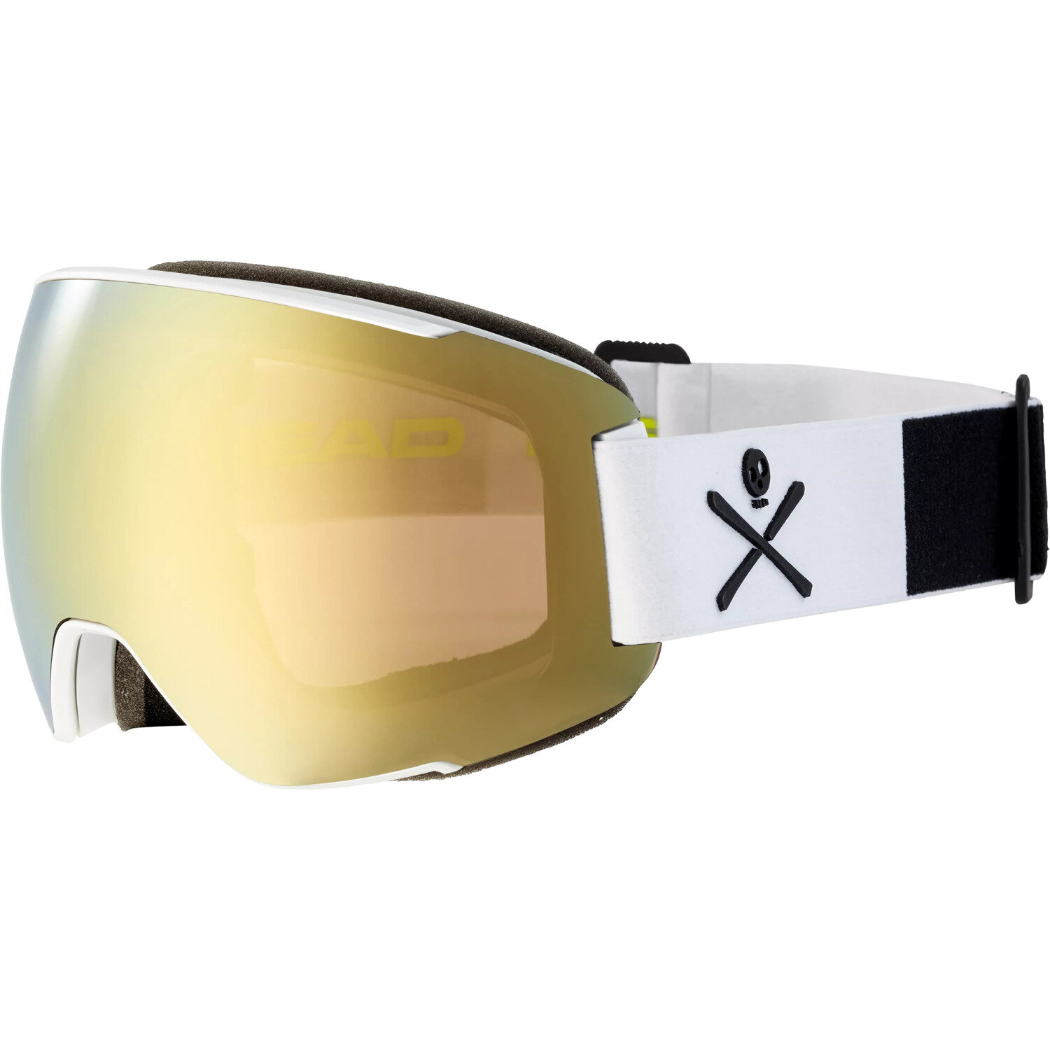 Горнолыжные очки Head Magnify 5K WCR + SL white/gold S3 + S1 (с доп. линзой) 22/23 Желтый, для женщин