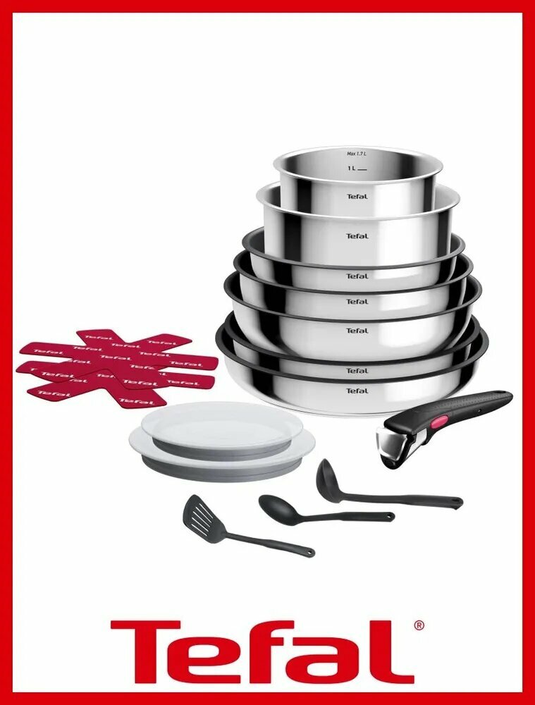 Tefal Сковорода Набор сковородок TEFAL Ingenio Cook Eat (15 элементов)