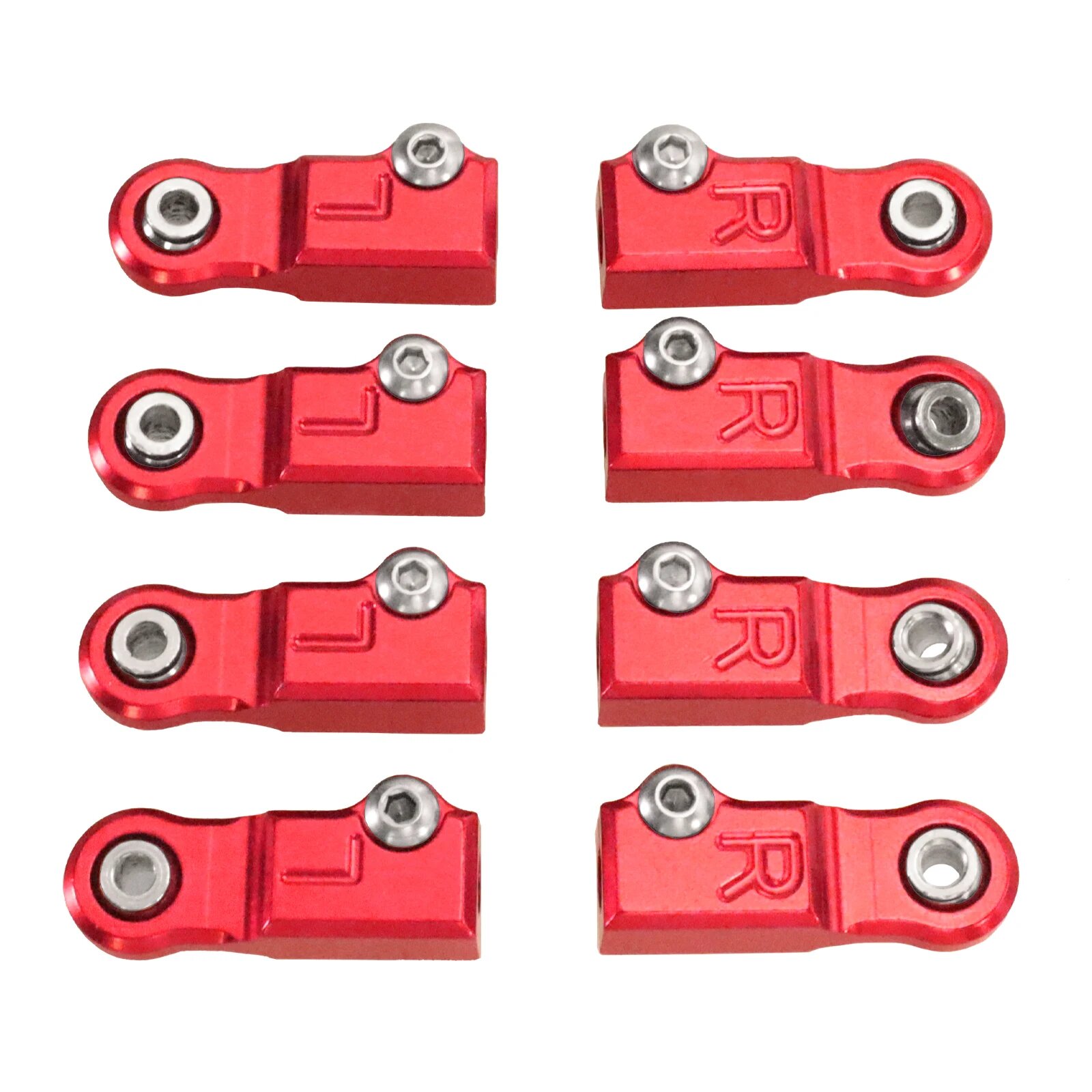 Красные шаровые головки M3 для MJX Hyper Go 1/10 1/7 (4 пары R)