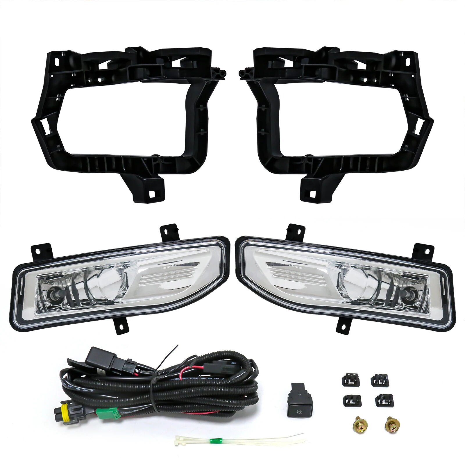 Для Nissan Versa Note 2018 2019 2020 2021 2022, галогенная противотуманная фара, передний бампер, фара с проводами, переключатель, автомобильные аксессуары