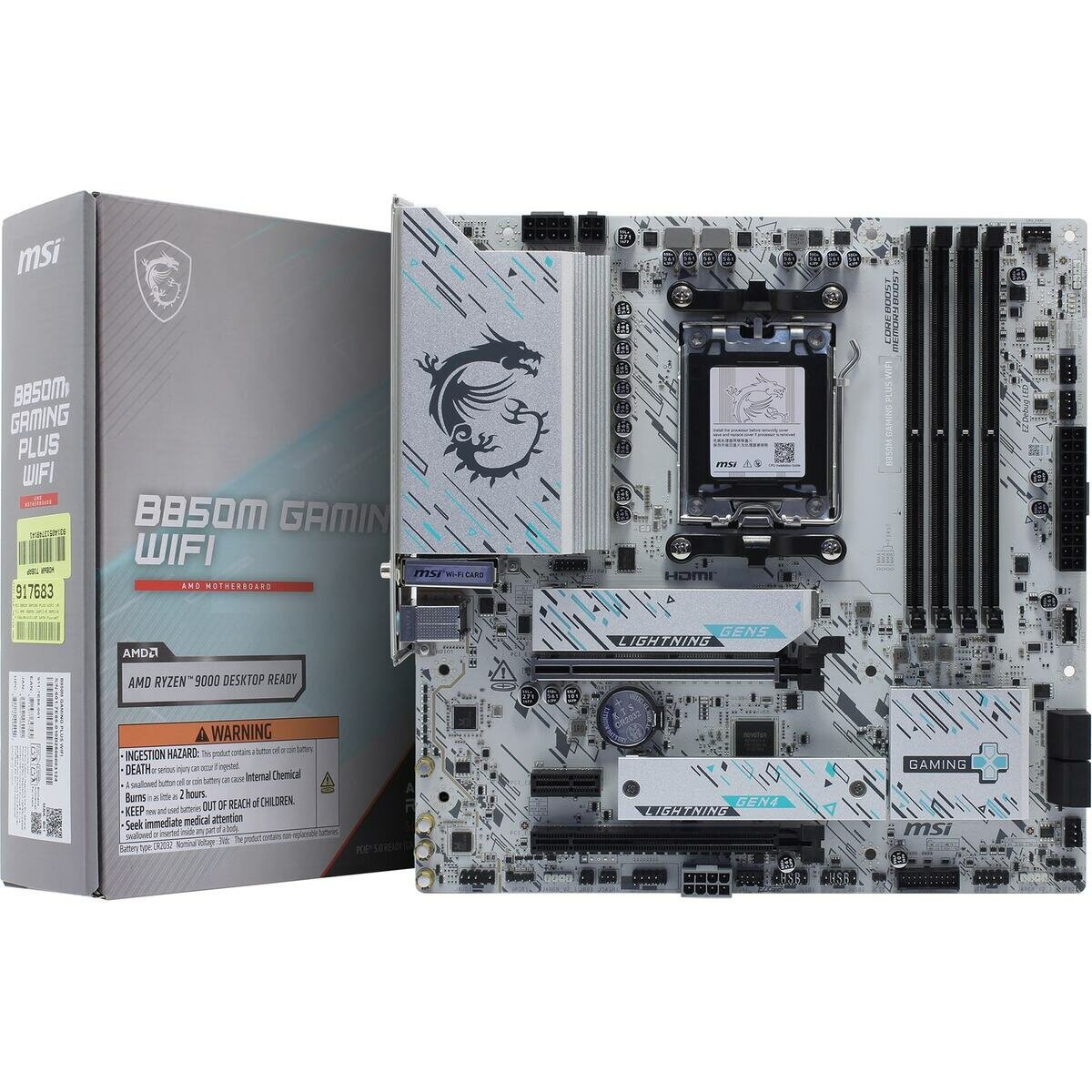 MSI B850M GAMING PLUS WIFI (RTL) AM5 2xPCI-E HDMI+DP 5GbLAN+WiFi+BT SATA MicroATX 4DDR5