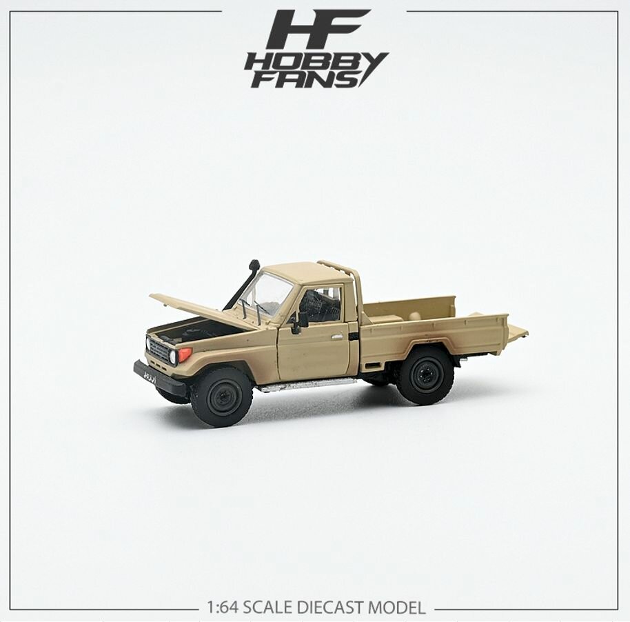 Коллекционная машинка Hobby Fans 1:64 Toyota Land Cruiser J70 LC79 Pickup military version Sands