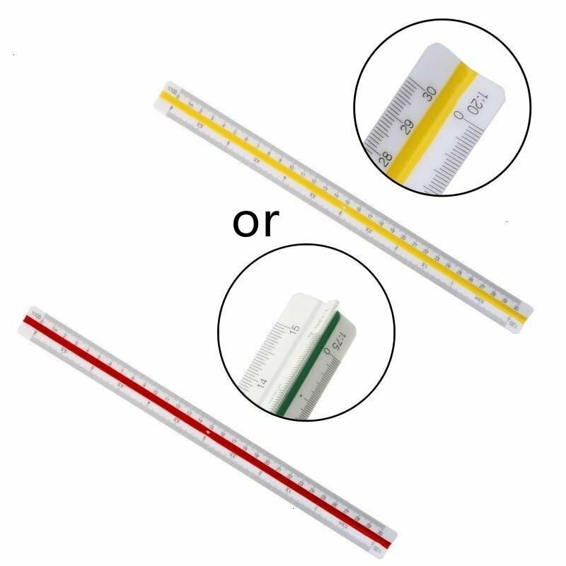 1 треугольная линейка для рисования-Koga small scale (пластиковая)