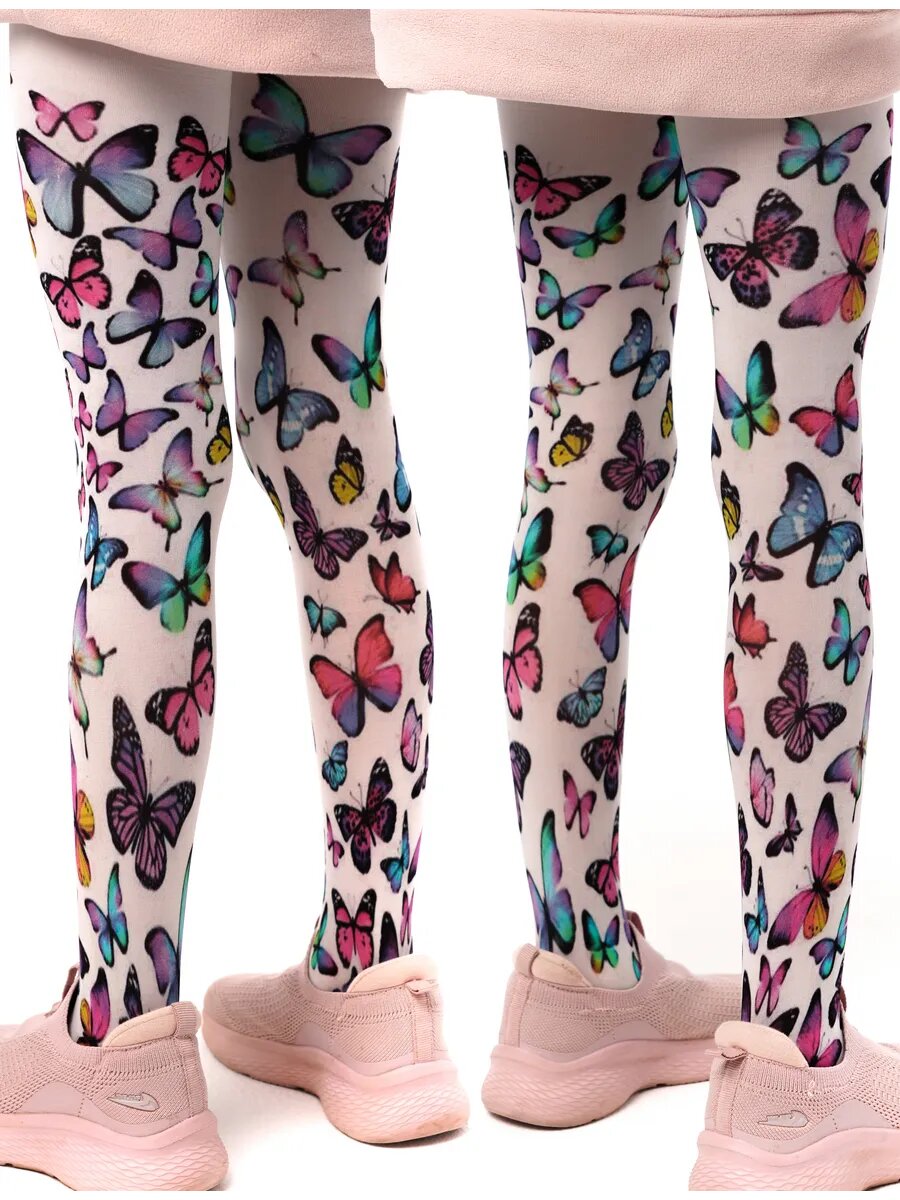 Колготки TTights, 50 den, размер 8-10 лет, синий, черный, бежевый, коричневый, белый — фото 1