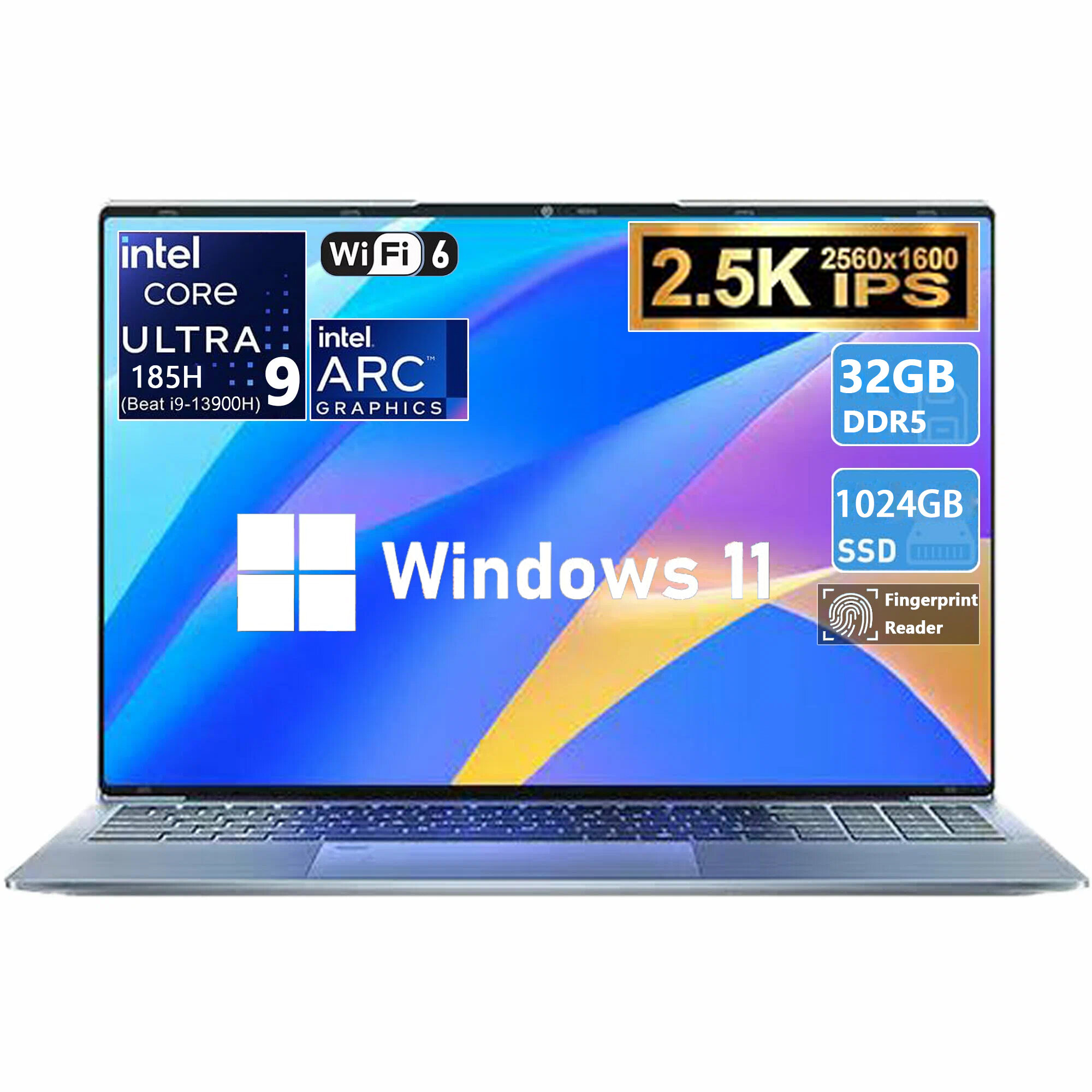 Ноутбук, Professional 16 дюймов, 2,5K, Intel Ultra Ultra 9, 185H